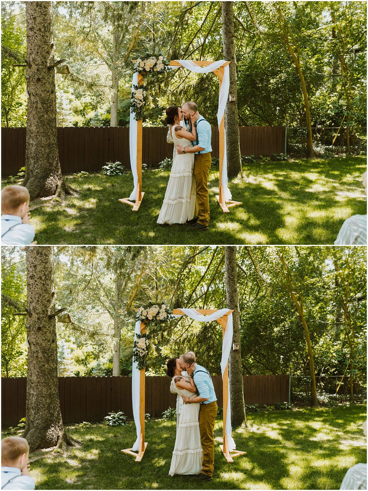Summer Detroit Backyard Wedding | Leina & Tom - Madalyn Muncy Photo